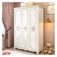 China Cute Animal Decoration Solid Wood Wardrobe for Home Furniture and Eco-friendly Design for sale