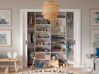China Custom Modern Luxury Design Adjustable Height Children Bedroom Wall Wardrobe Closet for sale
