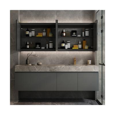 China Width 38-46 in Customized Color Modern Style Luxury Bathroom Vanity Cabinet with Sink for sale