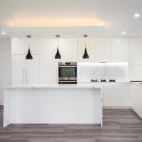 China Custom Contemporary Durable Kitchen Cupboard Islands For Villa Renovation Project for sale