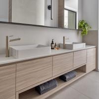 China Wall Mounted Lavatory Sink Bathroom Vanity Cabinet Set with Counter Top Silver Mirror for sale