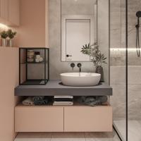 China Contemporary Wall Mounted Bathroom Vanity Set With Smart Mirror Cabinet Width 38-46 for sale