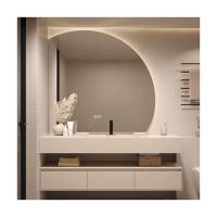 China MDF and Particleboard Bathroom Vanity Cabinet with High Glossy Acrylic Lacquer Finish for sale