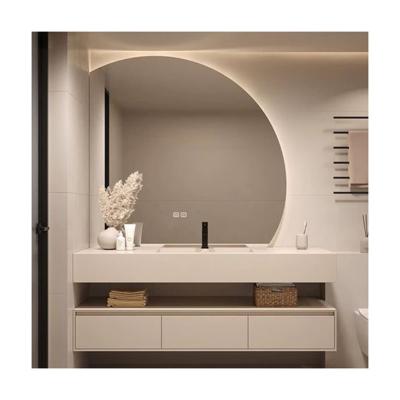 China MDF and Particleboard Bathroom Vanity Cabinet with High Glossy Acrylic Lacquer Finish for sale