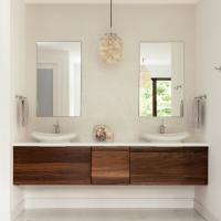 China Solid Wood Marble Top Narrow Bathroom Cabinet with LED Mirror and Customizable Options for sale