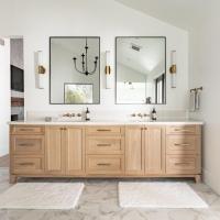China Water Resistant Plywood Bathroom Cabinets Vanity for Modern Apartment Organization for sale