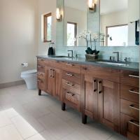 China Water Resistant Plywood Bathroom Cabinets Vanity for Modern Apartment Organization for sale