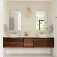 China American Style 30 Inch Wall Mounted Bathroom Vanity Cabinet with Solid Wood Material for sale