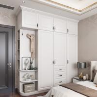 China Modern Wooden High End Closet Storage Bedroom Wardrobe with Moisture Resistance Material for sale