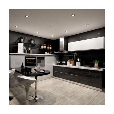 China Veneer Finished Kitchen Cabinets for Top and Melamine Board Carcase Material from YALIG for sale