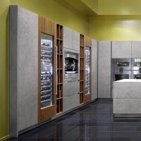 China Veneer Finished Kitchen Cabinets for Top and Melamine Board Carcase Material from YALIG for sale