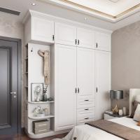 China 2024 Modern Bedroom Furniture Moisture Resistance MR HDF Board Wood Wardrobe Closets for sale