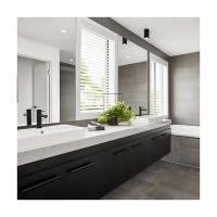 China Customized Color Double Sink Design Slate Countertop Bathroom Cabinets and Vanities for sale