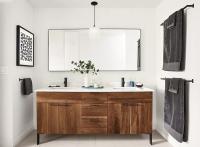 China 30-48 Inch MDF Cabinet Standing Vanity Chinese Bathroom Vanity with Sink and Mirror for sale