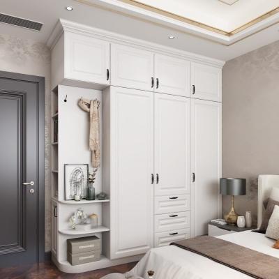 China High End Material Mr Hdf Board Closet Customized Bedroom Wardrobe in Panel Wood Style for sale