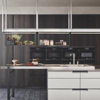 China YALIG Melamine Designs Standard Overlay Armoire De Cuisine for Sophisticated Kitchens for sale