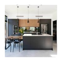 China Customizable YALIG Luxury American Country Storage Kitchen Cabinets with Table for sale