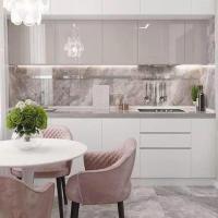 China Customizable YALIG Luxury American Country Storage Kitchen Cabinets with Table for sale