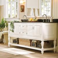 China European Antique Free Standing Wall Tile Sink Bathroom Vanity with Sintered Stone Top for sale