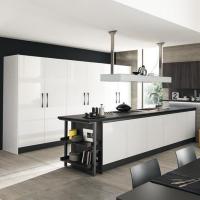 China Customized I Shaped Kitchen Modular Cabinet 2024 with Melamine Board Carcase Material for sale