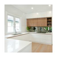 China YALIG Luxury Kitchen Furniture White Kitchen Cabinet Made of MDF and Melamine Board for sale