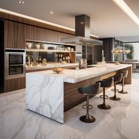 China Modern Simple Design Kitchen Furniture with Customized Veneer Color Custom Selection for sale