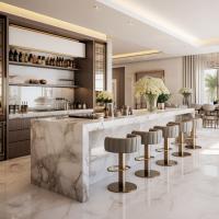 China Modern Simple Design Kitchen Furniture with Customized Veneer Color Custom Selection for sale