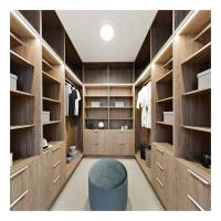 China Wood Grain Color Walk-In Armoire for Customer's Drawings and Multi-Storage Needs for sale