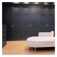 China End Black Lacquer Finish Customized Modern Minimalist Design Closets for Bedroom for sale