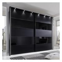 China End Black Lacquer Finish Customized Modern Minimalist Design Closets for Bedroom for sale