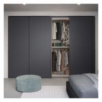 China End Black Lacquer Finish Customized Modern Minimalist Design Closets for Bedroom for sale