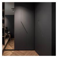 China End Black Lacquer Finish Customized Modern Minimalist Design Closets for Bedroom for sale