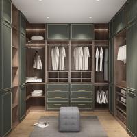 China Adjustable Bedroom Furniture Wooden Wardrobe with Shaker Style from Modular YALIG for sale