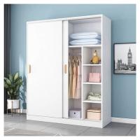 China Modern Extendable PANEL Wood Style Sliding Door Closet Storage Wardrobe for Bedroom for sale