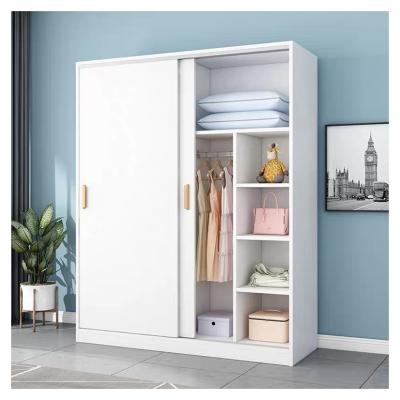 China Modern Extendable PANEL Wood Style Sliding Door Closet Storage Wardrobe for Bedroom for sale