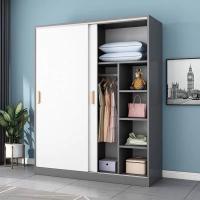 China Modern Extendable PANEL Wood Style Sliding Door Closet Storage Wardrobe for Bedroom for sale