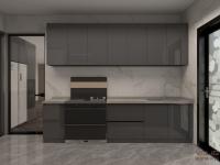 China Highly ODM/OEM American Standard Flat Pack High Gloss Luxury Plywood Kitchen Cabinets for sale