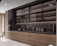 China Highly ODM/OEM American Standard Flat Pack High Gloss Luxury Plywood Kitchen Cabinets for sale