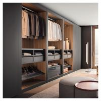 China Modern Design Walk-in Closet Professional Bedroom Furniture with Hanging Storage for sale