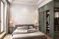 China Home Furniture Wooden Lacquer Sliding Door Wardrobe for Customized Size in Modern White for sale
