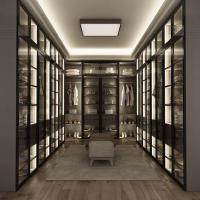 China Glass Door Wardrobe for YALIG Simple Style Bedroom Furniture Professional Customization for sale