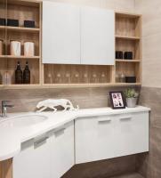 China Wall Mounted Bathroom Vanity Cabinet with Pvc Door Panel and Waterproof Wash Basin for sale