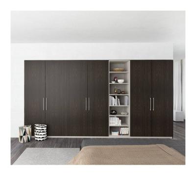 China Portable Bedroom Furniture Closet Custom Open Design for Modern Villa Veneer Wardrobes for sale