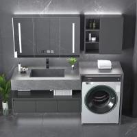 China Modern Design Black Wooden Bathroom Vanity Cabinet with Customization Option from Top for sale