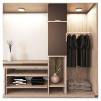 China Modern Style Wooden Clothes Closet Custom Luxury Design for Home Villa Hotel Apartment for sale
