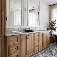 China Modern Bath Waterproof Wooden Wall Mounted Bathroom Vanity Double Sink Cabinets for Apartment for sale
