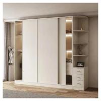China Bedroom Furniture Latest Modern Simple 3 Door Wooden Sliding Wardrobe with 2D/3D Design for sale