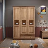 China Modern Style MDF Wooden Kid Fixable Design Bedroom Wardrobe with Smart Storage Closet for sale