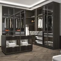 China Wood Style PANEL Big Corner Open Wardrobe Cabinet for Home Villa Hotel Apartment Bedroom for sale