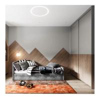 China Customizable PANEL Wood Style Wardrobe in Matte Gray for Personalized Design Homes for sale